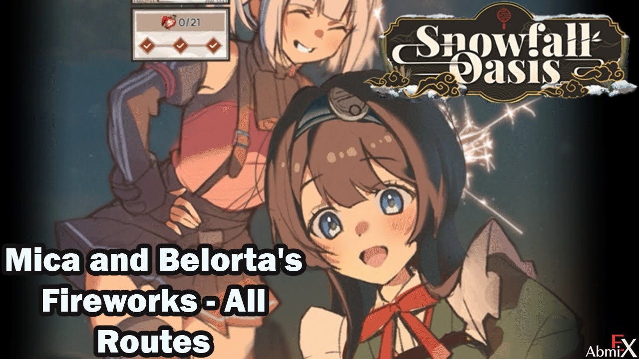 New Year's Eve Fireworks in The Snowfield Hot Spring | NIKKE ...