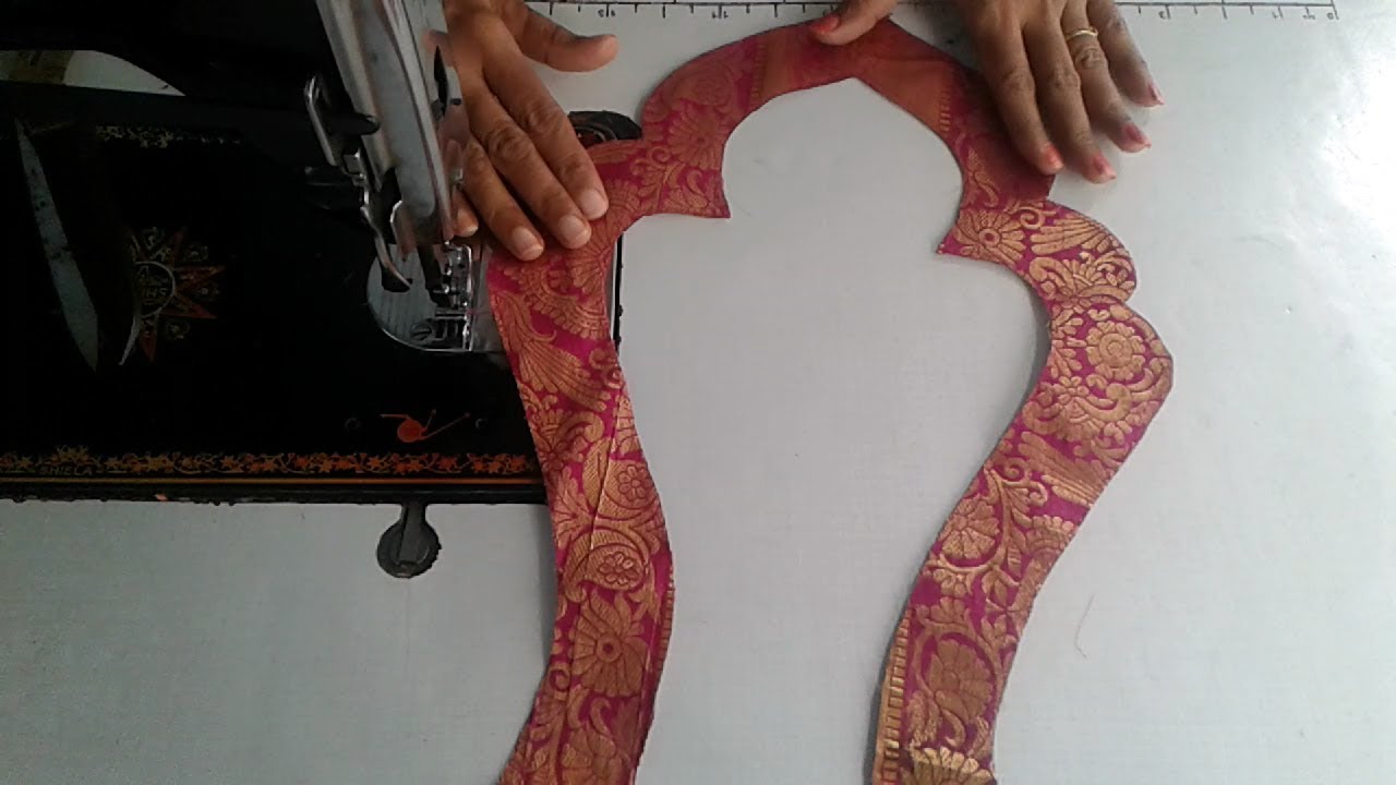 Easy patchwork blouse back neck design cutting and stitching /blouse ...