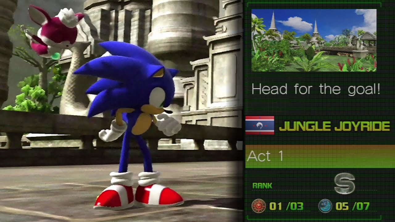 Jungle Joyride - S-Rank (1000+ rings) - Sonic Unleashed (360) - YouTube