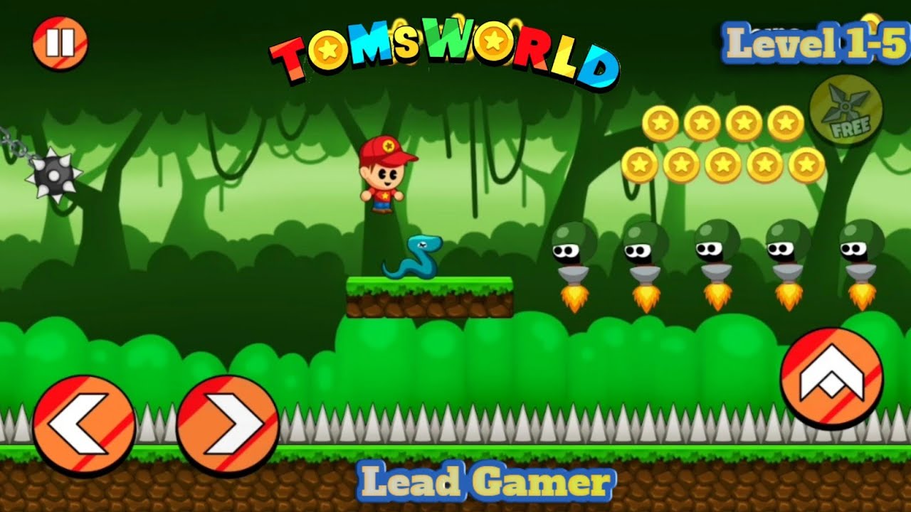 Tom World Run and Jump Game Level 1-5 #games #gaming #gameplay - YouTube