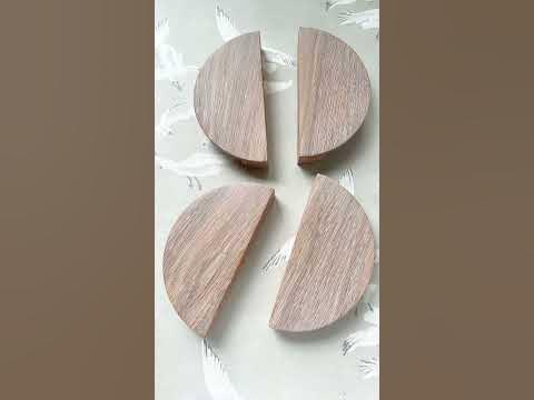 Ручки полукруглые из массива дуба. Покрыты белом маслом. #ручкиполукруг ...