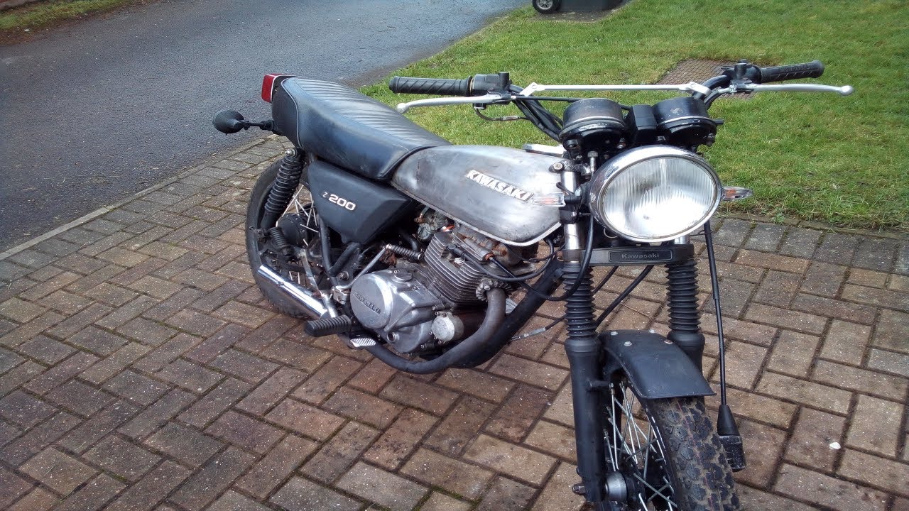 Kawasaki Z200 project (and short ride) - YouTube