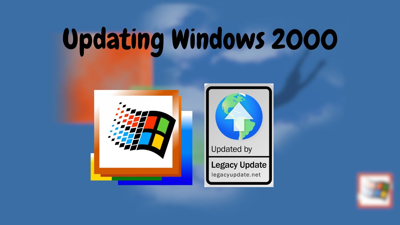 Updating windows 2000 RTM - YouTube