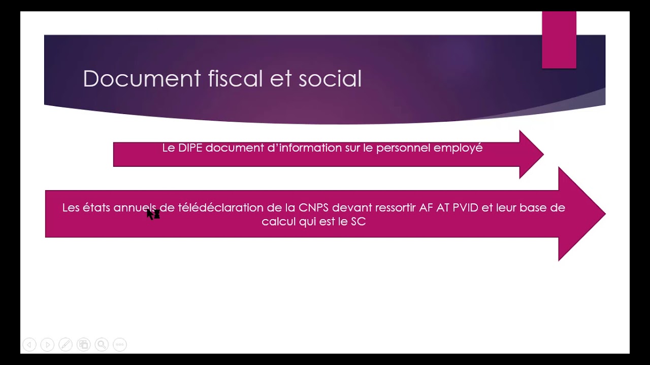 Document nécessaires à la production des DSF - YouTube