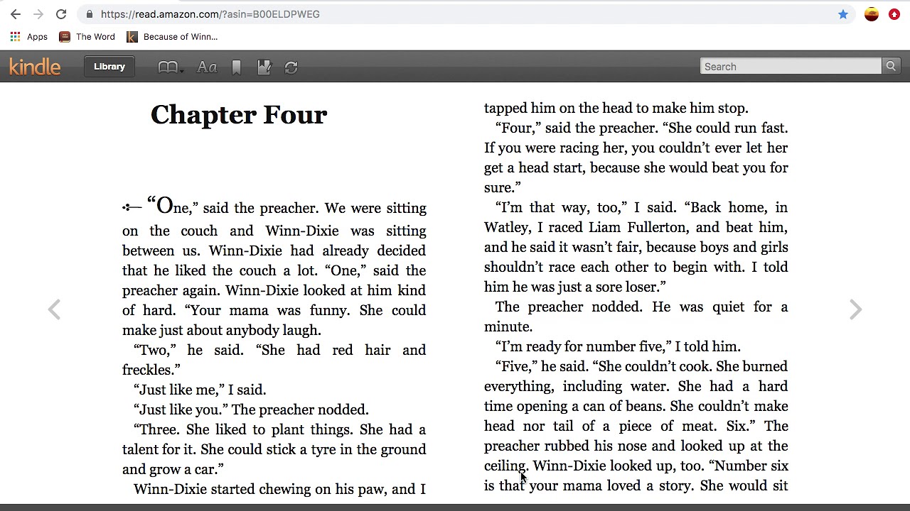 Because of Winn Dixie - Chapter 4 - YouTube