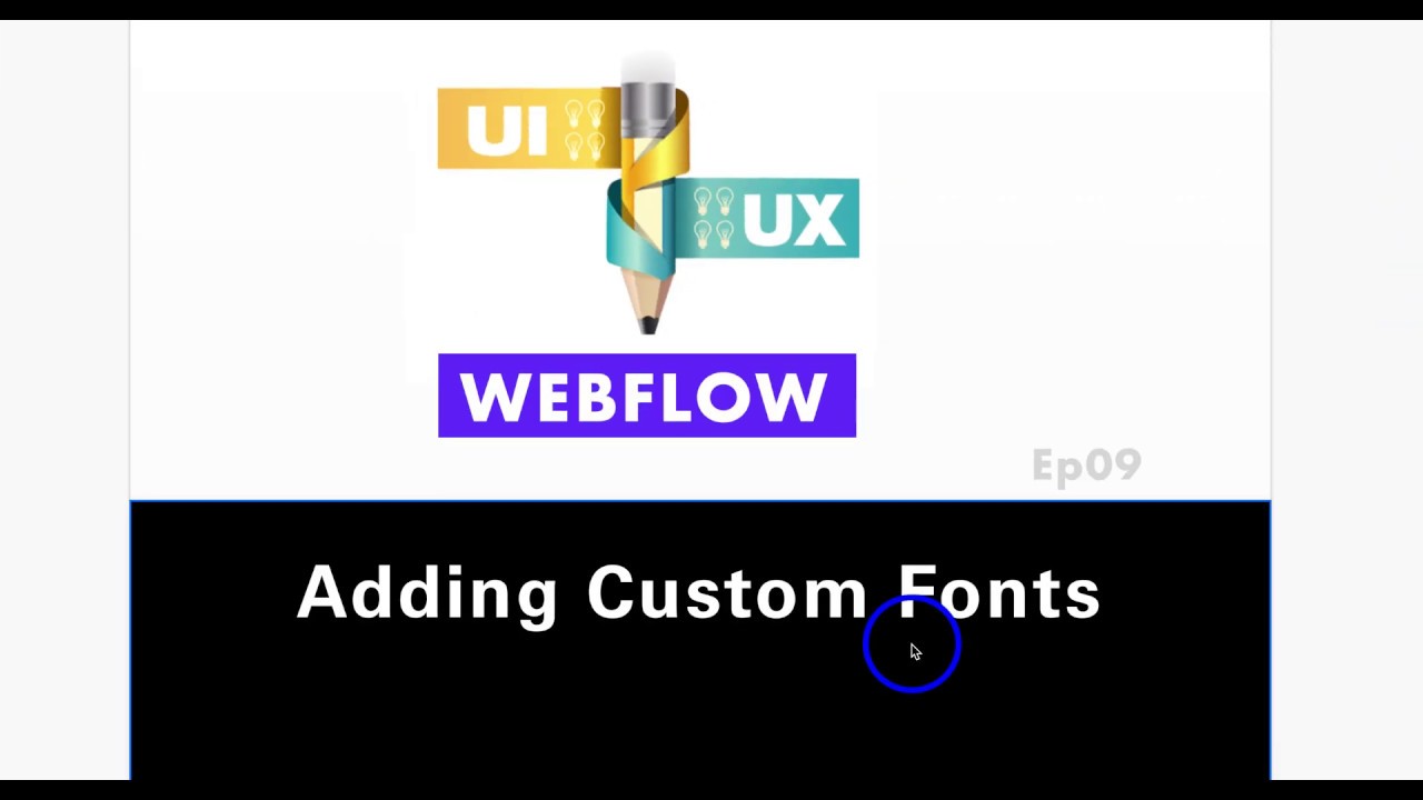 Add Custom Font Webflow - YouTube