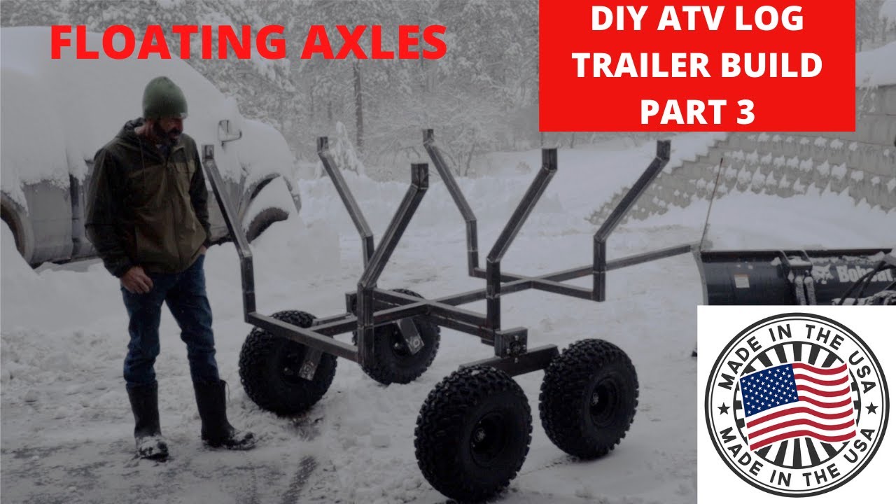 DIY LOG TRAILER PART 3 - YouTube