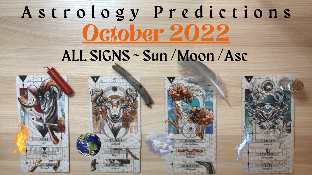 OCTOBER 2022 PREDICTIONS 🍂🎃 Astrology Tarot Reading 🔮 ALL SIGNS 🔮 Sun ...