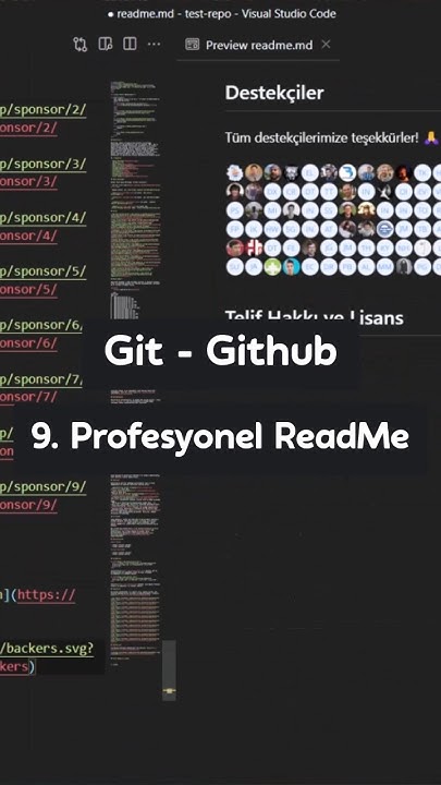 GitHub ReadMe Nasıl Yazılır? Profesyonel ReadMe Oluşturma - Git ve GitHub Eğitimi 9. Bölüm - YouTube