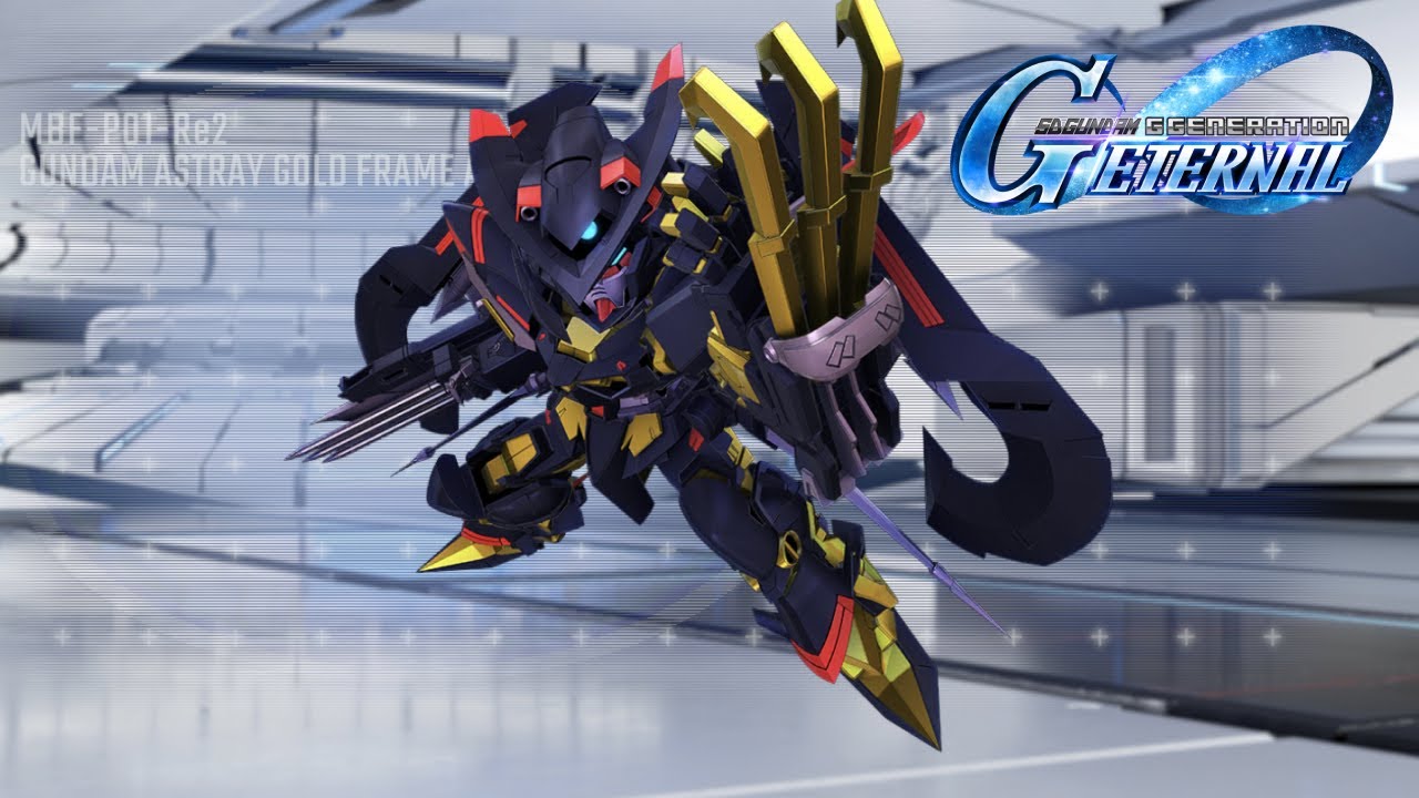 「G Generation Eternal」Gundam Astray Gold Frame Amatsu Mina All Attacks ...