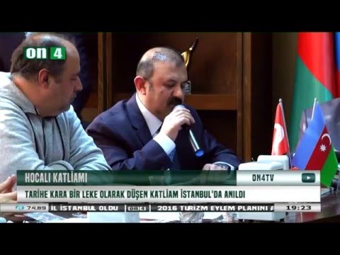 Hocalı Soykırımı İstanbul'da anıldı Sefer Karakoyunlu İSTAD Başkanı