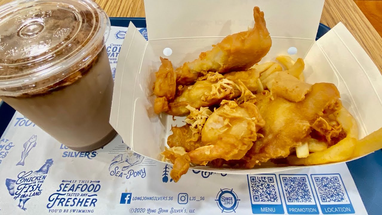 Fried Shrimp, Chicken & Fish Meal @ Long John Silvers - YouTube