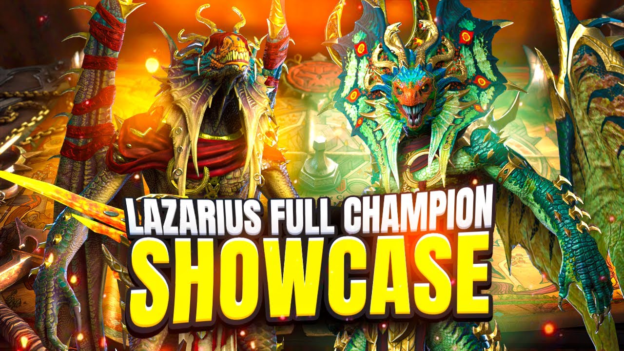 LAZARIUS FULL CHAMPION SHOWCASE | Raid: Shadow Legends | - YouTube