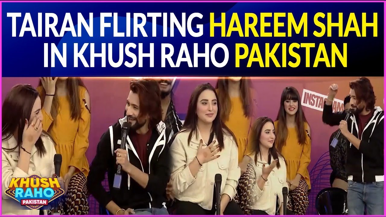 Tairan Flirting Hareem Shah In Khush Raho Pakistan | Faysal Quraishi | BOL Entertainment - YouTube