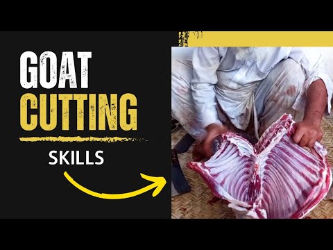 Amazing Goat Cutting Skills | Goat Chest | Fast Meat Cutting | Working ...