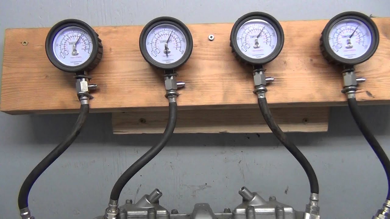 81 KZ650 Engine compression test #273 - YouTube