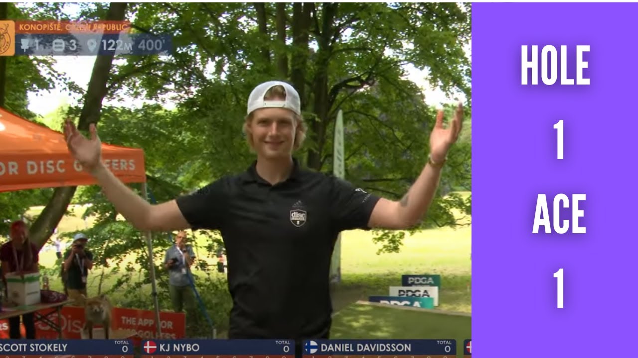 HJALTE JENSEN ACE ON HOLE 1 @ KONOPISTE OPEN 2023 - YouTube