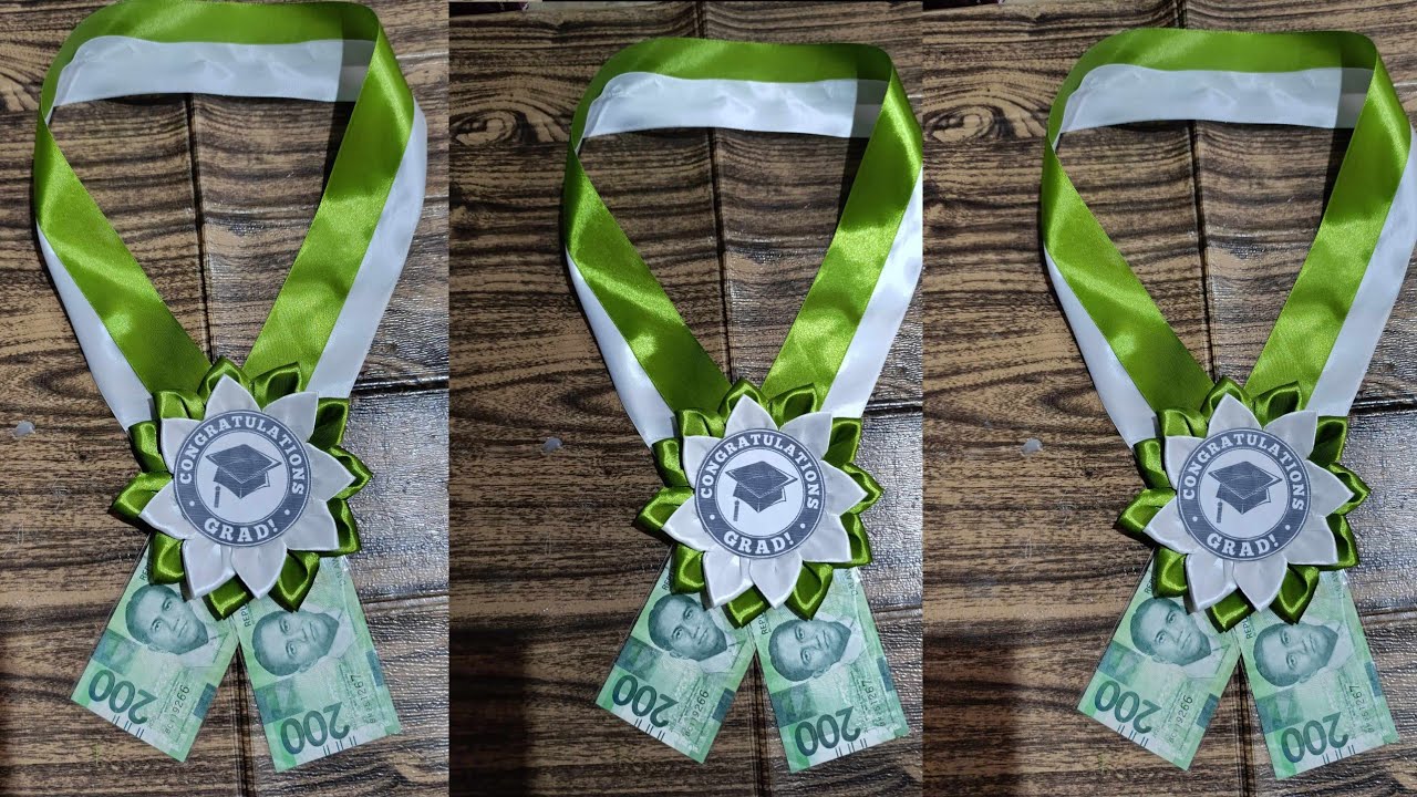 Easy Simple Money Garland for graduation tutorial/ how to make simple ...