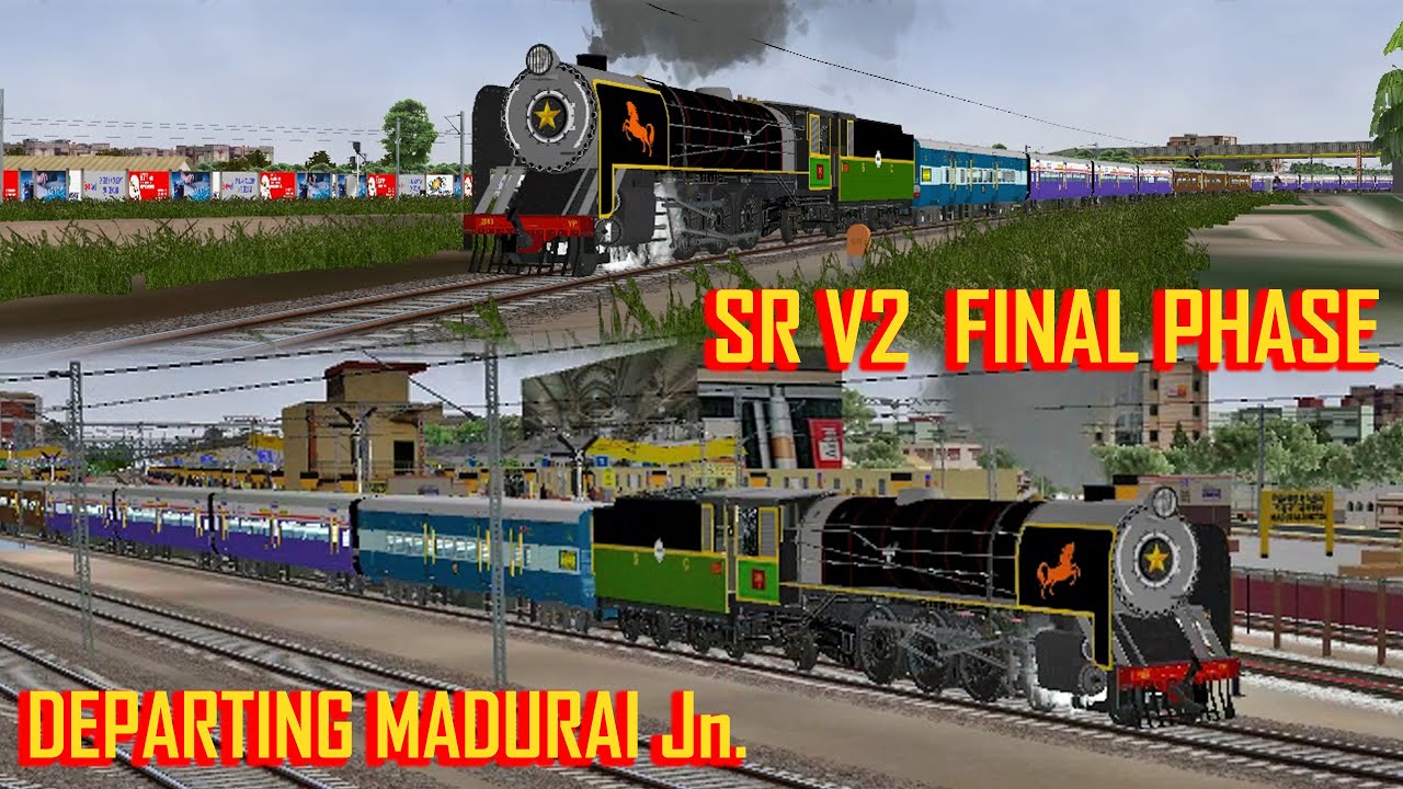 STEAM LOCO powers METRE GAUGE TRAIN !! Departing MADURAI | SRV2 Final ...