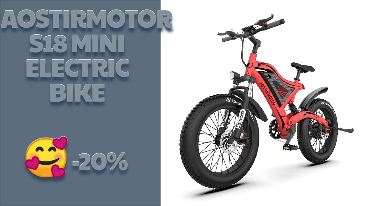 🔥 [ ON SALE ] AOSTIRMOTOR S18 MINI ELECTRIC BIKE 500W MOUNTAIN EBIKE ...