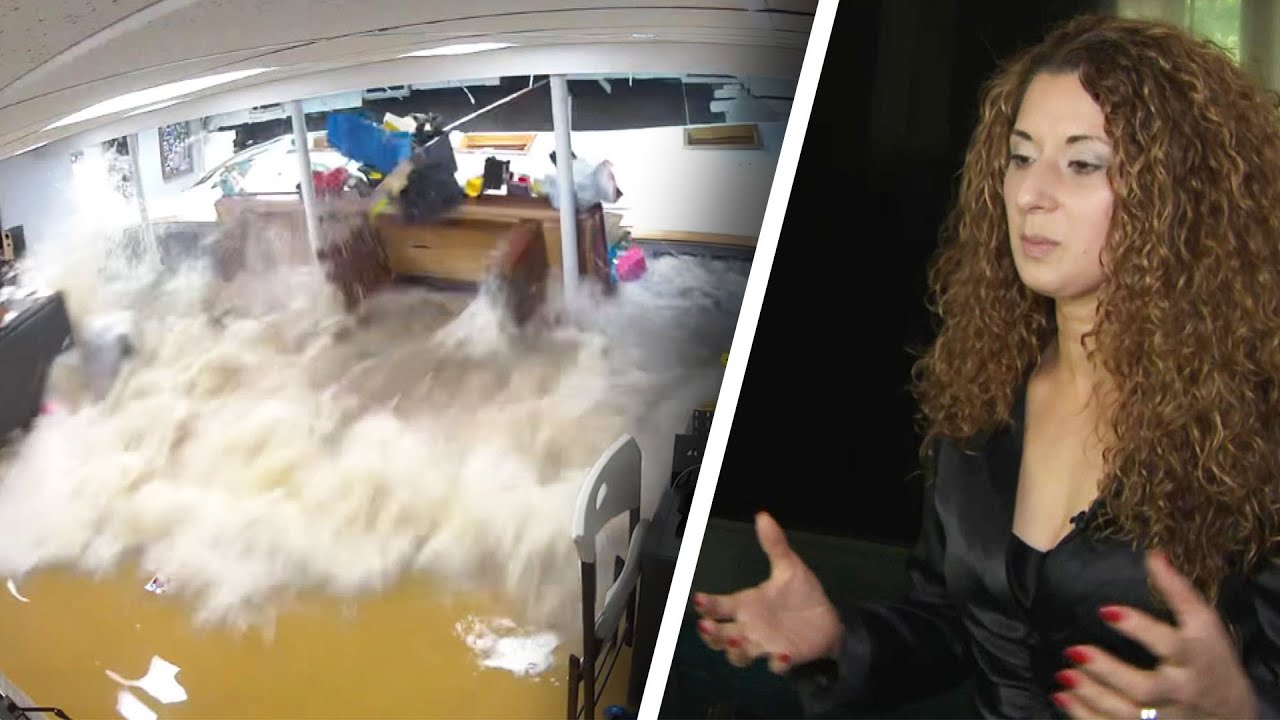 Family Narrowly Escapes Drowning in Their Flooded Home - YouTube