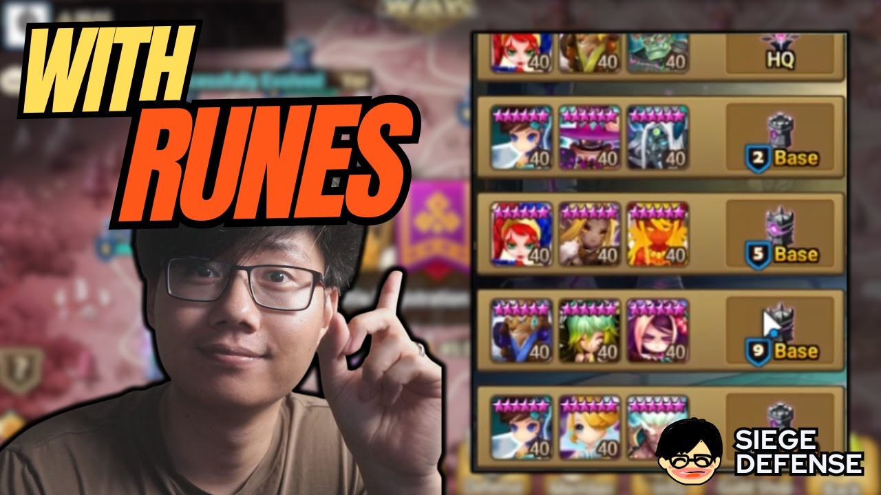 Here are my Siege Defenses From the First Half of this Season ...