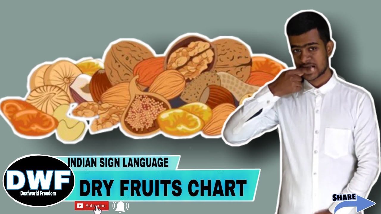 Dry Fruits Chart in Indian Sign Language | ISL | - YouTube