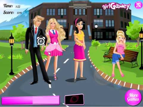 Princess School Kissing - Babie and Ken kissing game for little girls ...