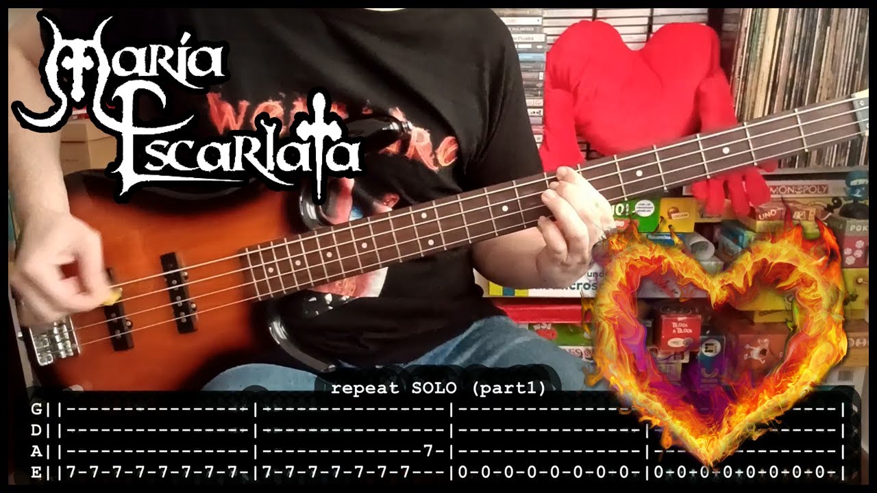 MARIA ESCARLATA - La llama de nuestro amor (BASS TABS) [lyrics + PDF ...