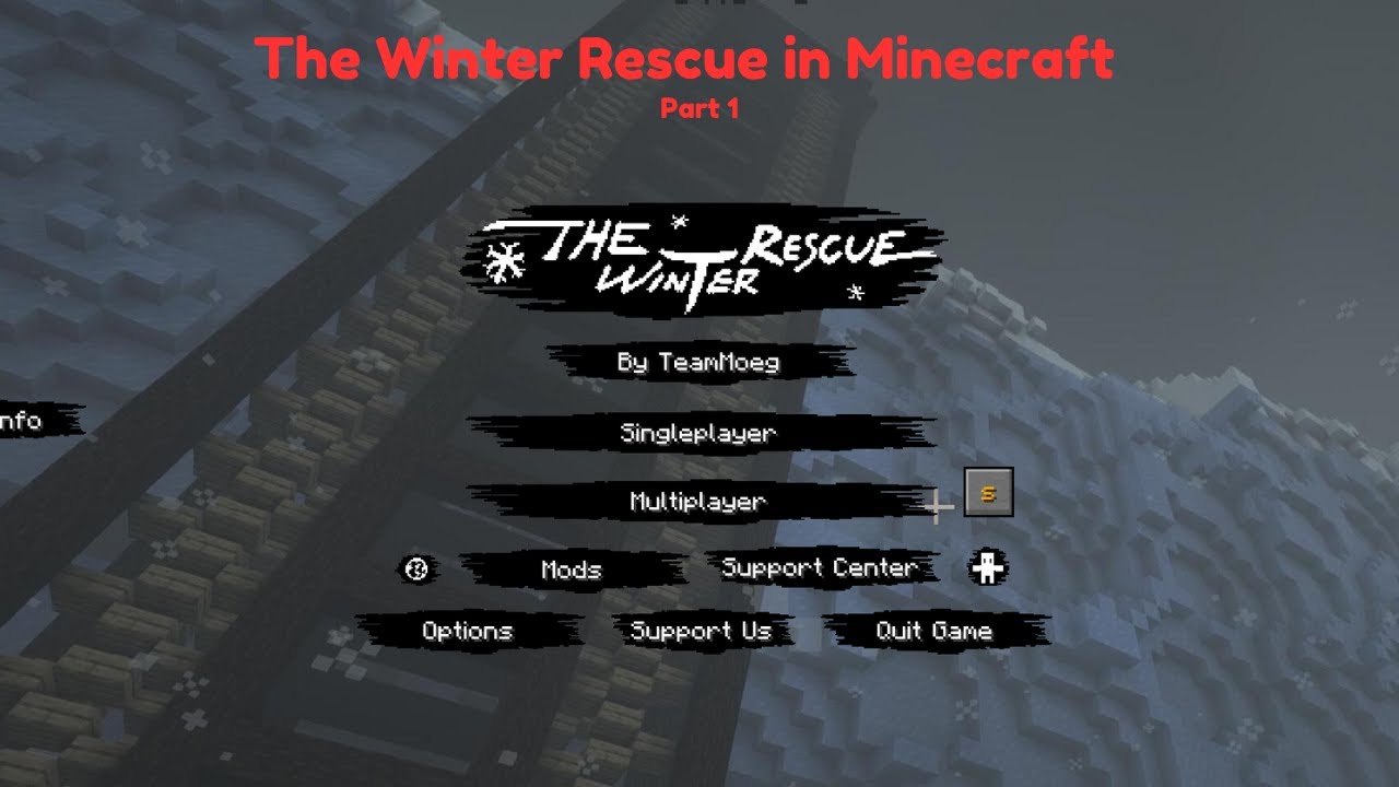 The Winter Rescue in Minecraft part 1 - YouTube