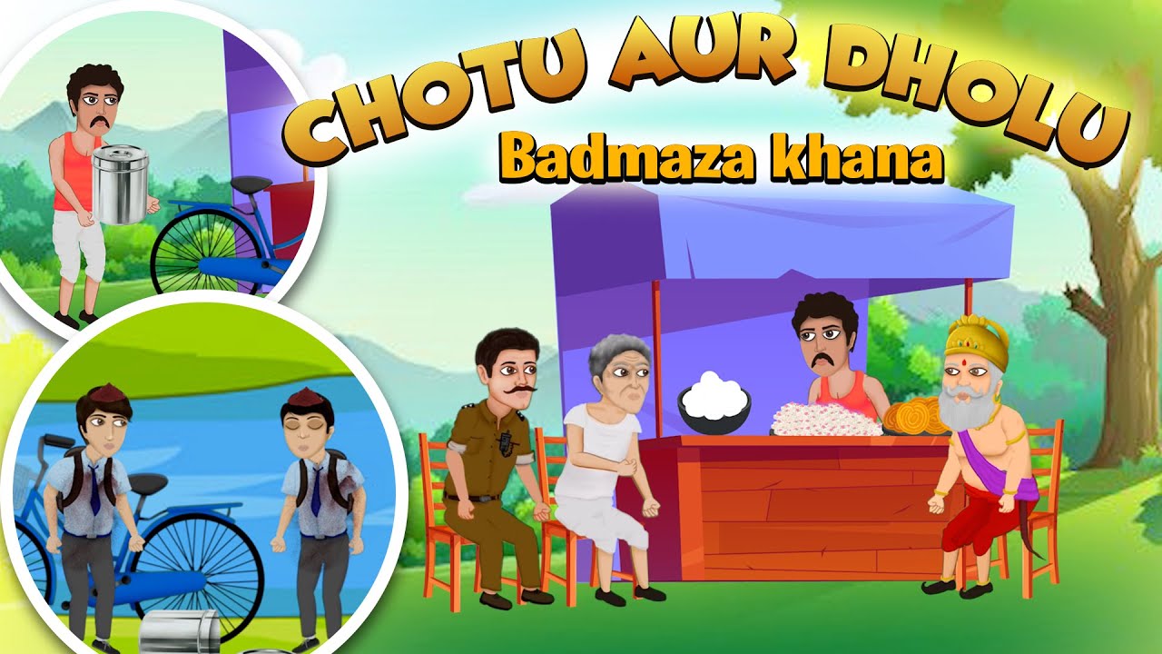 Badmaza Khana | Chotu aur Dholu Cartoon | Kids Cartoons | urdu/hindi ...