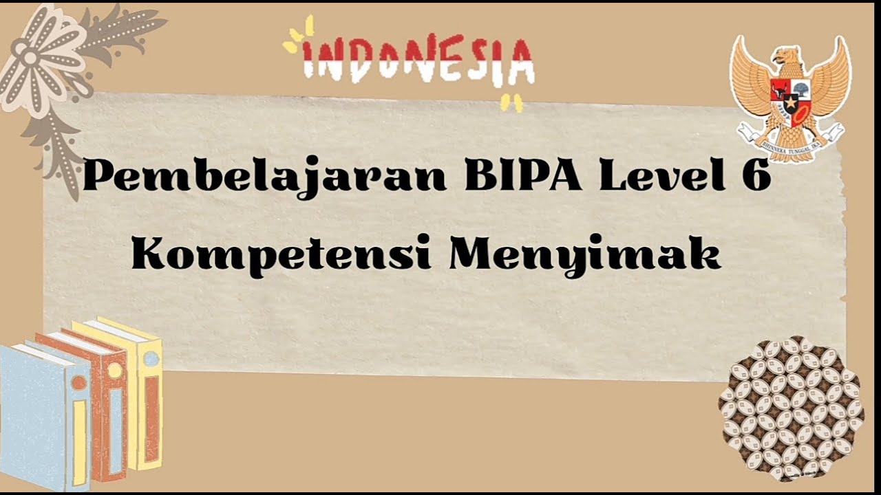 VIDEO PEMBELAJARAN BIPA LEVEL 6 KOMPETENSI MENYIMAK | TEKS BIOGRAFI - YouTube