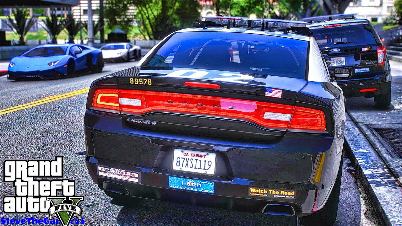 Playing GTA 5 As A POLICE OFFICER City Patrol| LAPD|| GTA 5 Lspdfr Mod ...