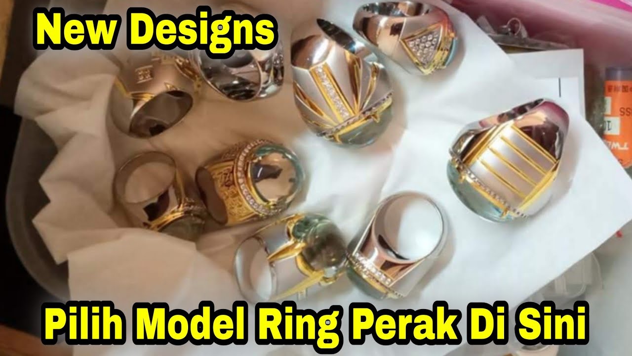 Model Motif Ring Cincin Perak Handmade Pria Terbaru Lengkap - YouTube