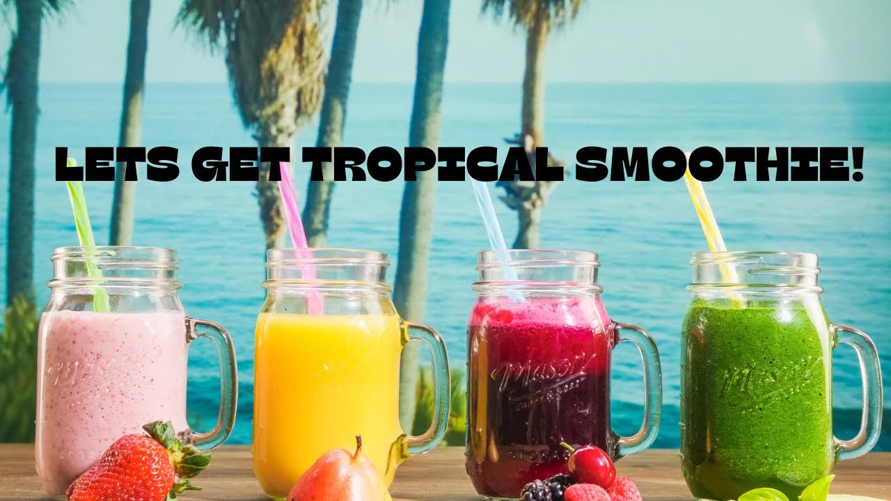 Trying Something New From Tropical Smoothie! - YouTube