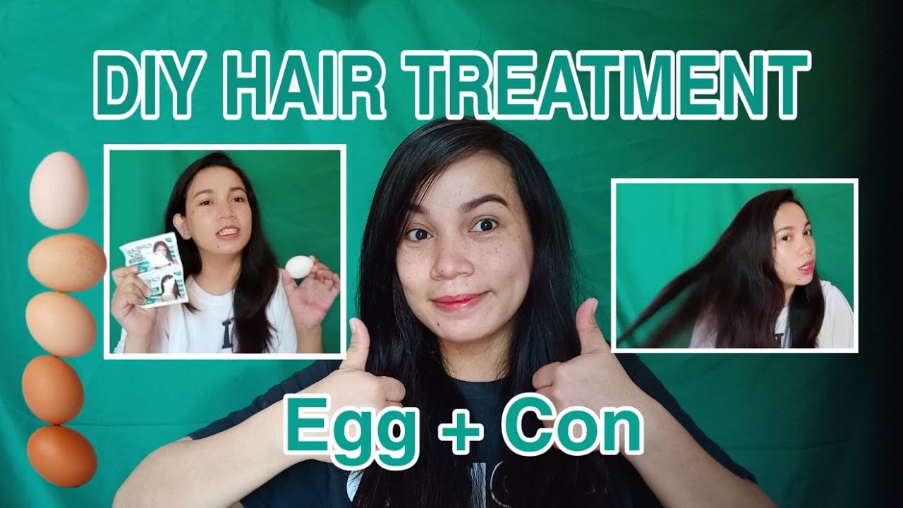 DIY Hair Treatment | Egg + Conditioner | See full results - YouTube