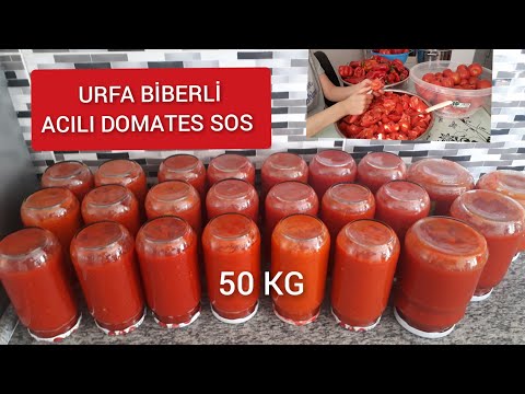 URFA BİBERLİ ACILI ASİTLENMEYEN❌ KIŞLIK  DOMATES SOS💯(İSTER YEMEKLİK İSTER KAHVALTILIK)
