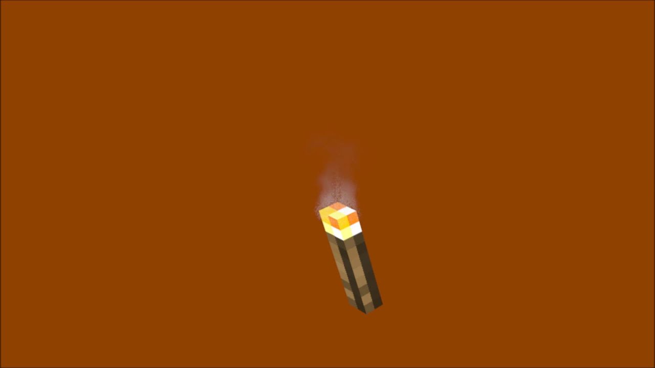 Minecraft animated torch - YouTube