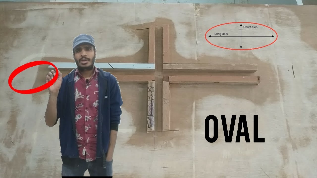 how to draw oval shape - YouTube