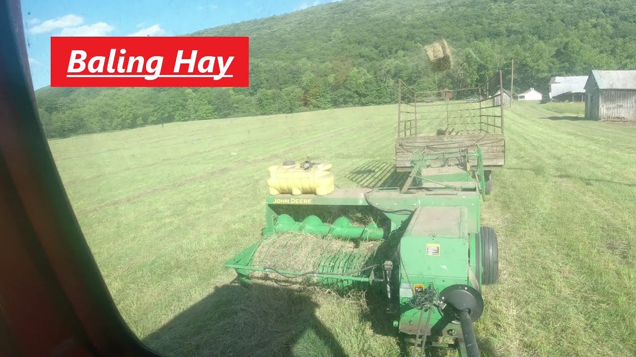 Baling Hay - A Rare 2nd Cutting Hay in May 2024 - Massey Ferguson 1105 ...