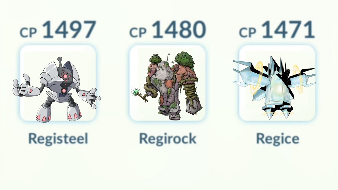 Regi Trio Power in Great League in Pokemon Go | Triple Regi Trio ...