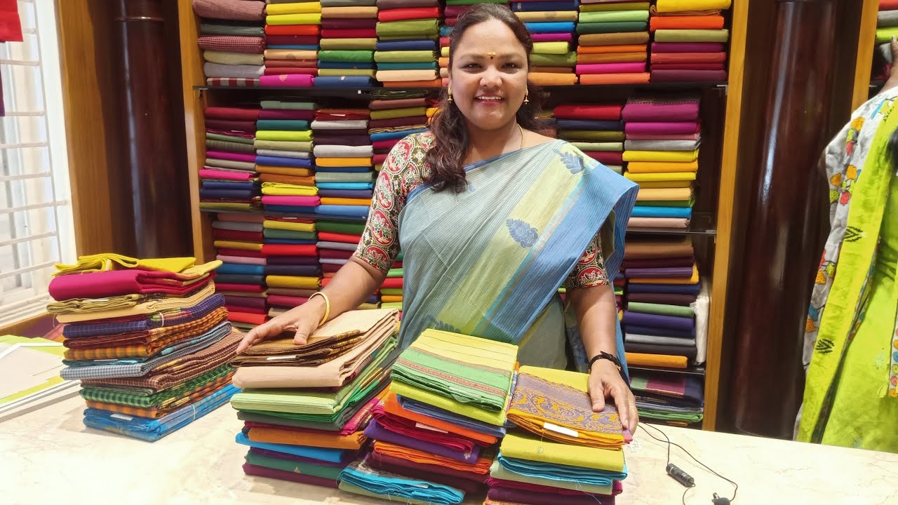Chettinad Thari Traditional pure Cotton saree cotton chudithar material ...