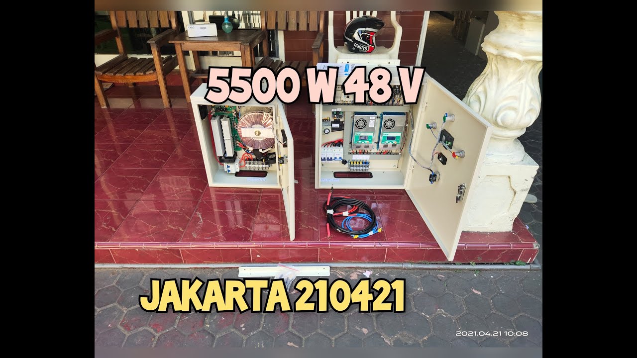 Box panel PLTS off grid 5500 Watt - YouTube