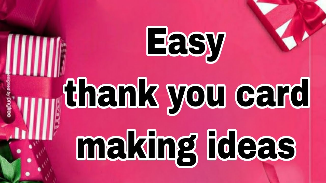 Easy and Beautiful Thank you Card | How to make Thank you card | Thank ...