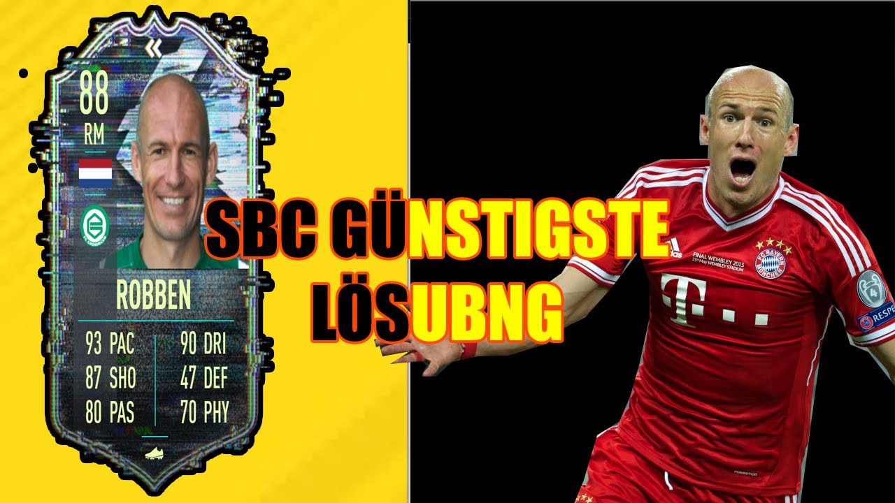ARJEN ROBBEN FLASHBACK(88) GÜNSTIGSTE SBC LÖSUNG🙅‍♂️FIFA 21 CHEAPEST ...