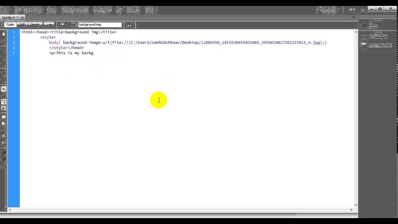 background image css in khmer lesson - YouTube