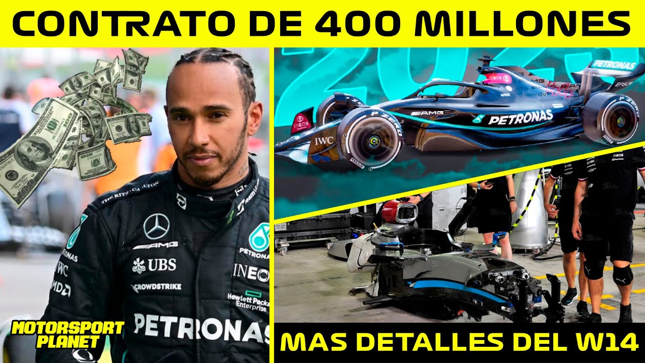 🚨INCREIBLE 💸 CONTRATO de 400 MILLONES para HAMILTON 🔥 MERCEDES REVELA ...