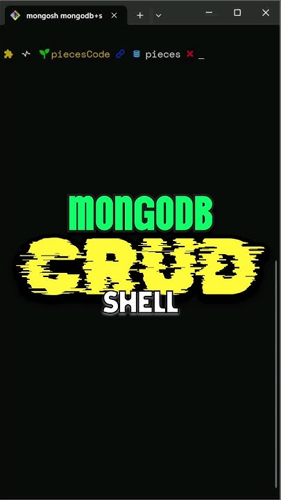 《mongodb Shell》 Crud Using Mongoshell Mongodb Mongodbshell Mongodbtutorial Youtube 