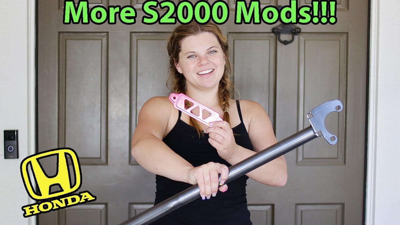 More Mods for the S2000! Strut Bar, Lights, etc - YouTube