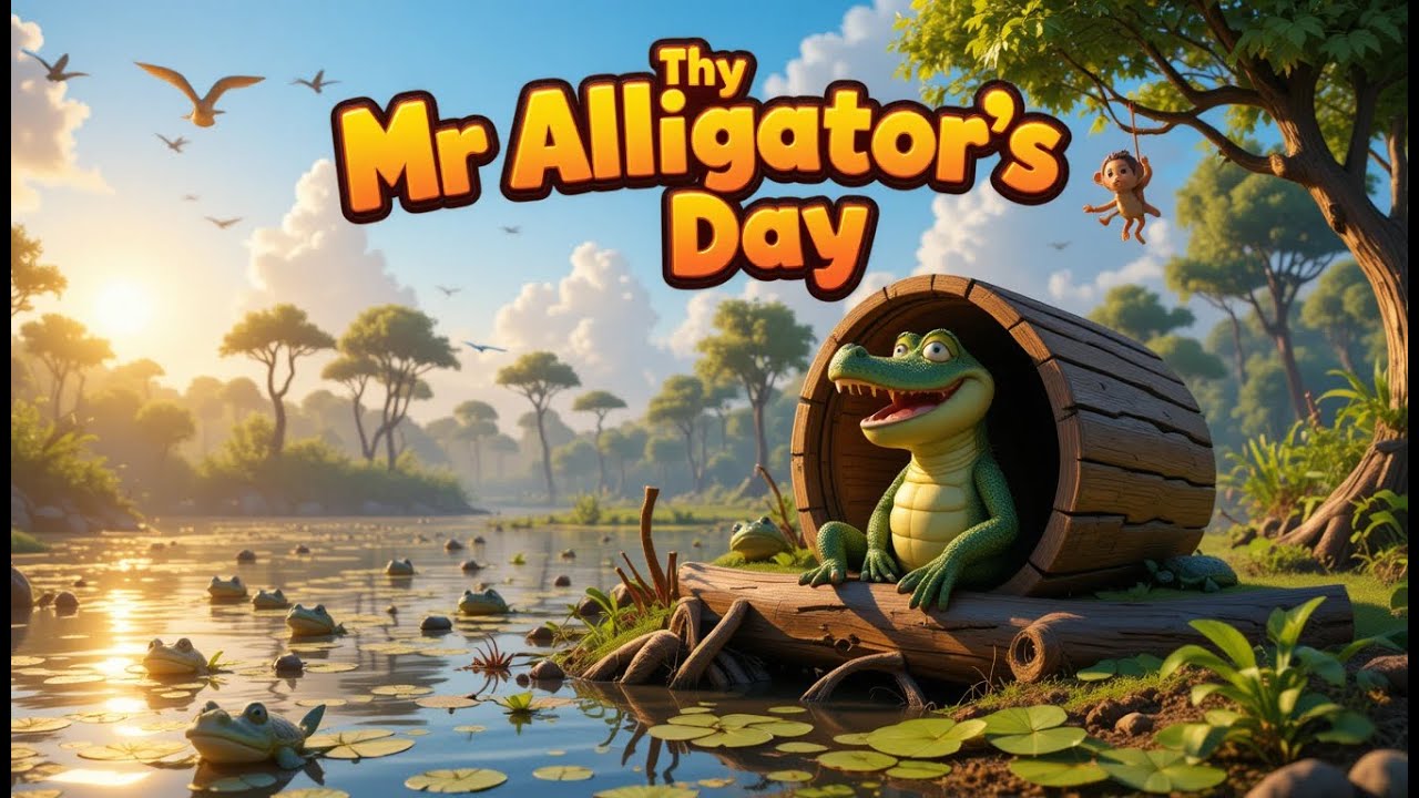 "Mr. Alligator’s Fun Adventure! 🐊🎶 | Kids Song | Nursery Rhymes | เพลง ...